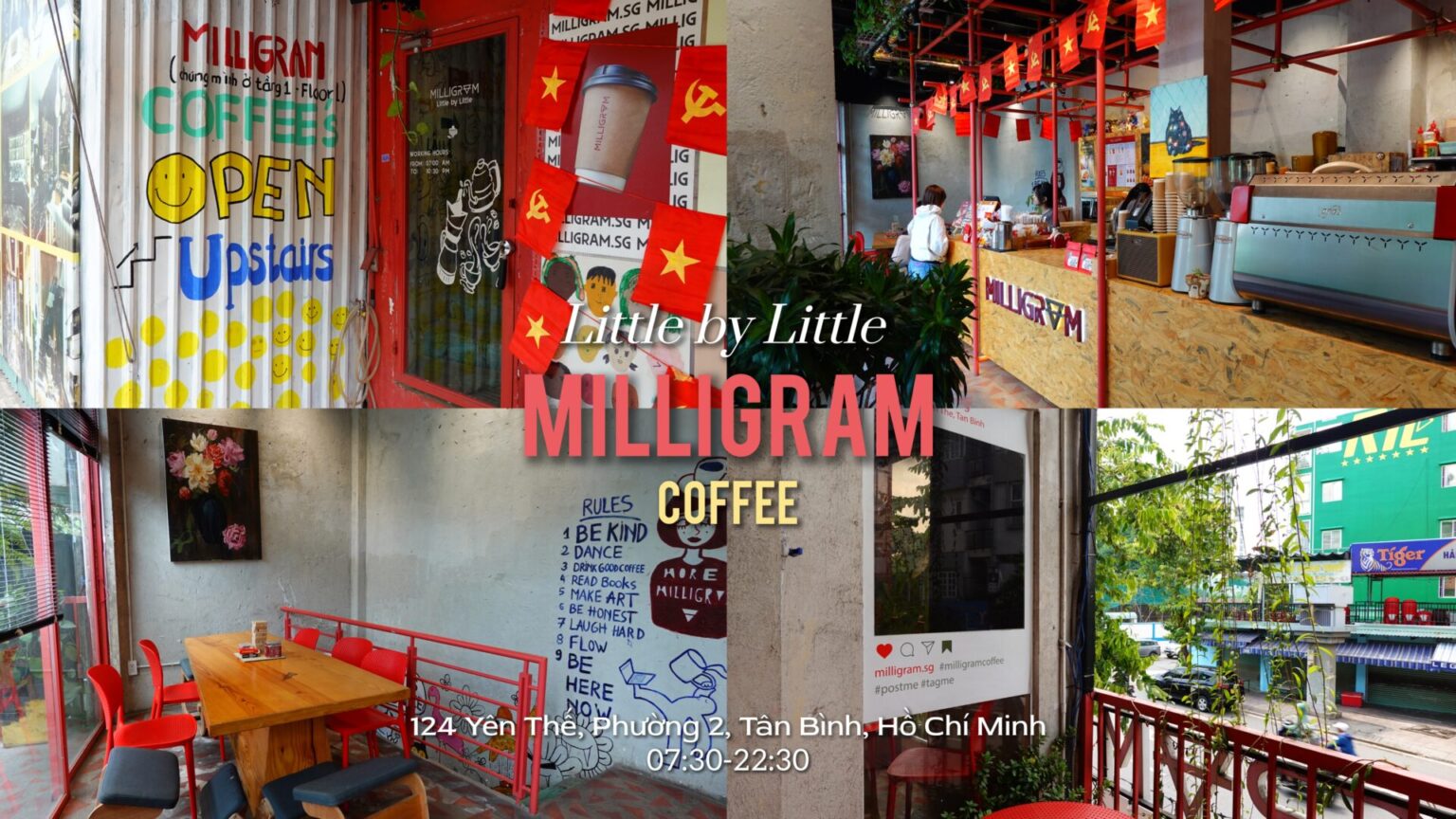 ポップで遊び心ある内装が魅力。空港近くの隠れ家カフェ＊Milligram Coffee@タンビン区 | 月曜日のバインミー